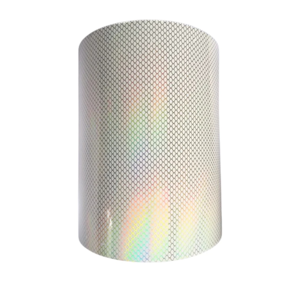 6" x 100' Holographic Tape - Transparent Scale Gold Large Roll - Hoop ...