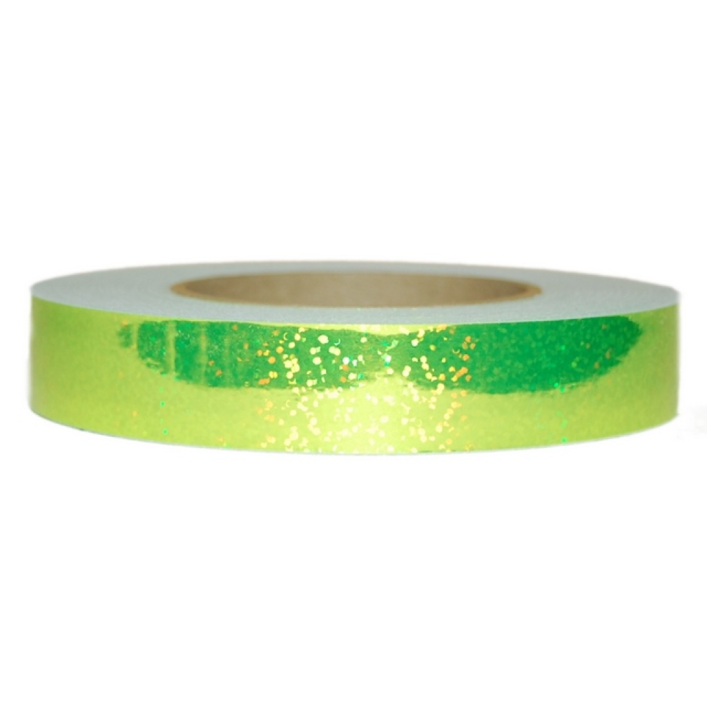 Sequin Tape Fluorescent Yellow - Hoop Tape Canada
